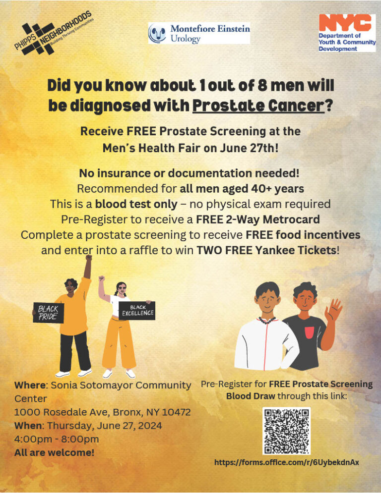 Men's Health Fair - Southeast Bronx Neighborhood Centers Inc.