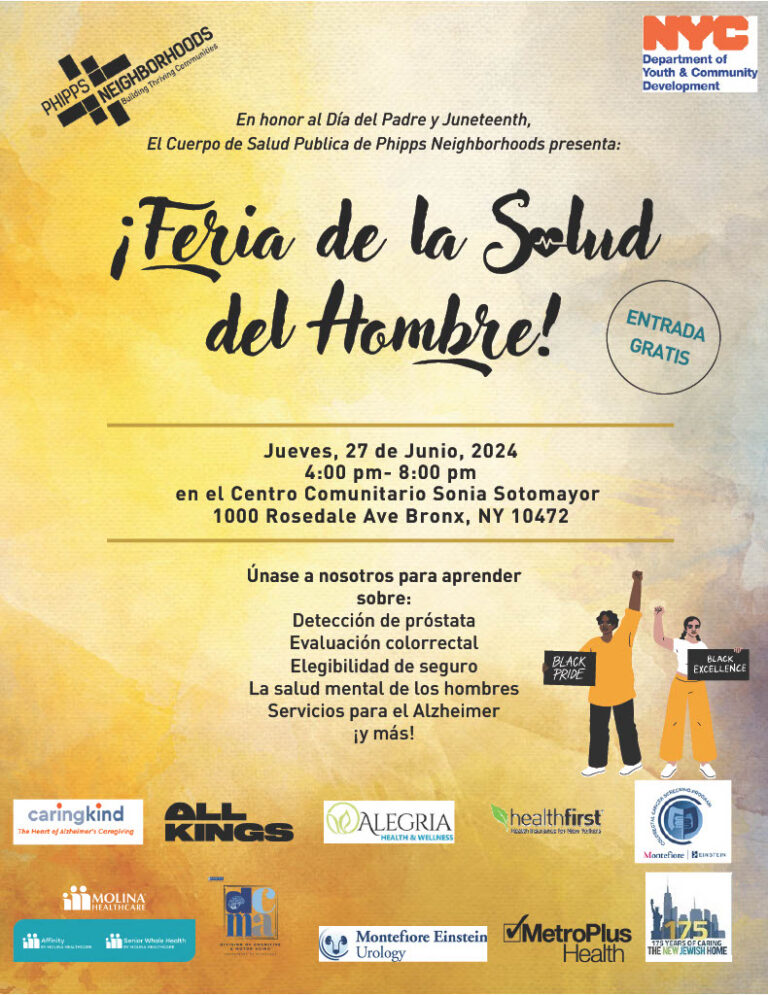 Men's Health Fair - Southeast Bronx Neighborhood Centers Inc.