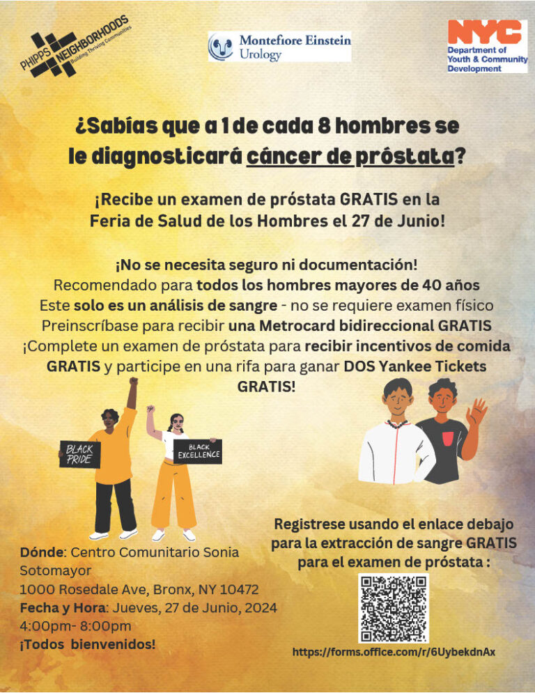 Men's Health Fair - Southeast Bronx Neighborhood Centers Inc.